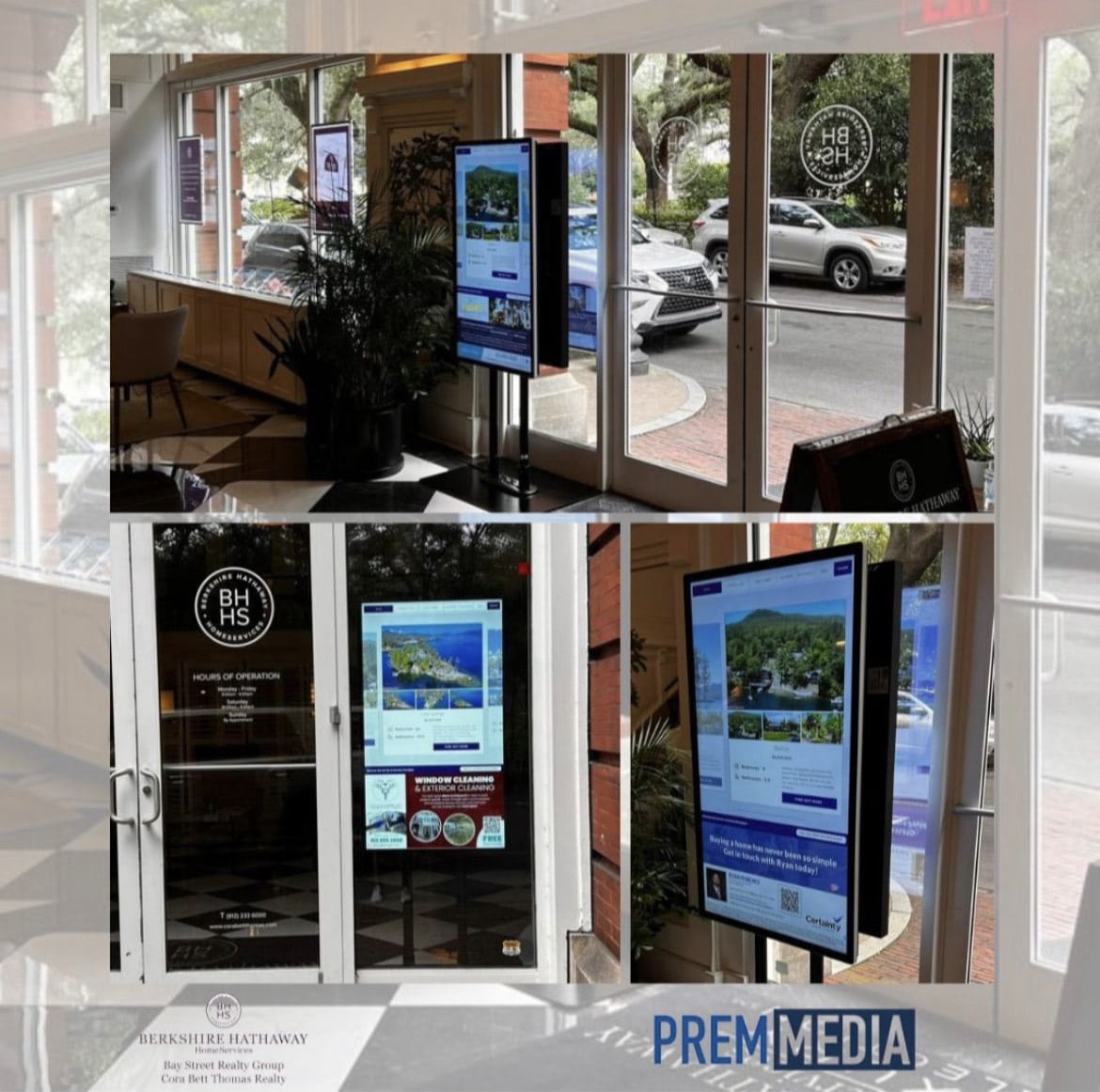 Dual Screen Installation at Berkshire Hathaway Bay Street Realty