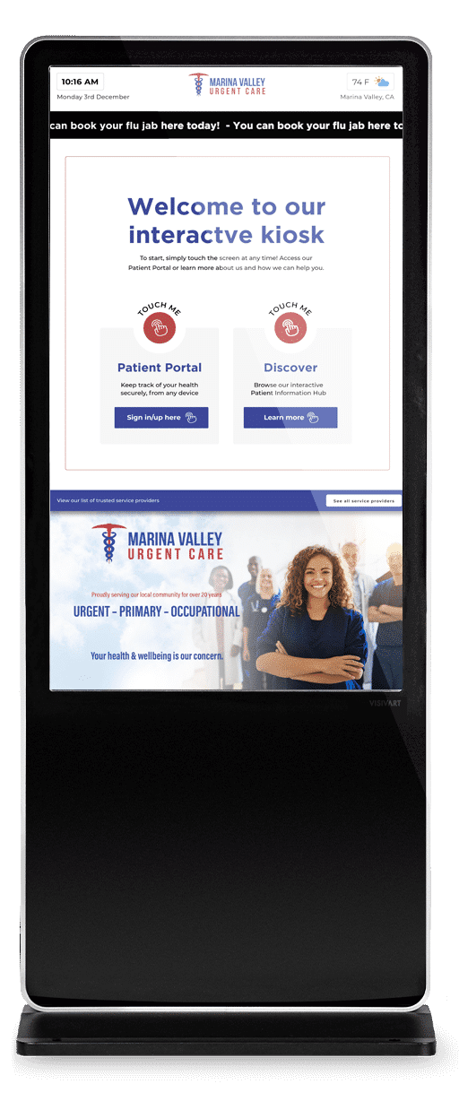 Healthcare Digital Displays & Waiting Room Screens | Prem Media